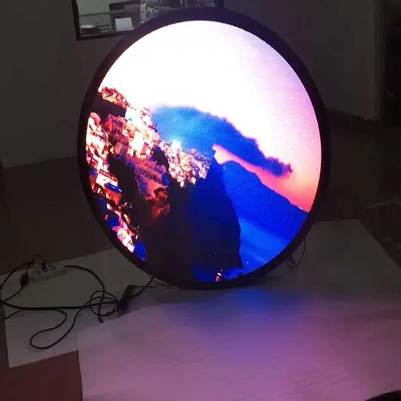 Round LCD Advertising